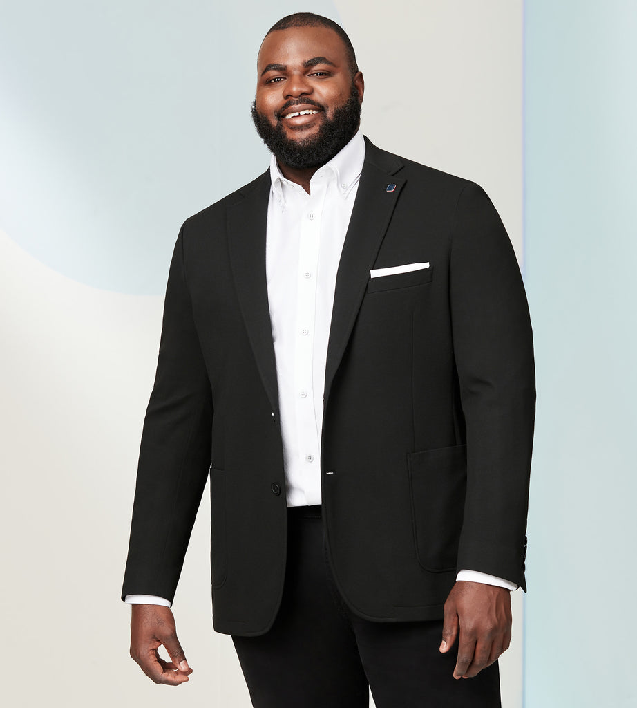 Modern Fit Solid Textured Knit Sport Jacket | Hechter Paris | Mr. Big ...