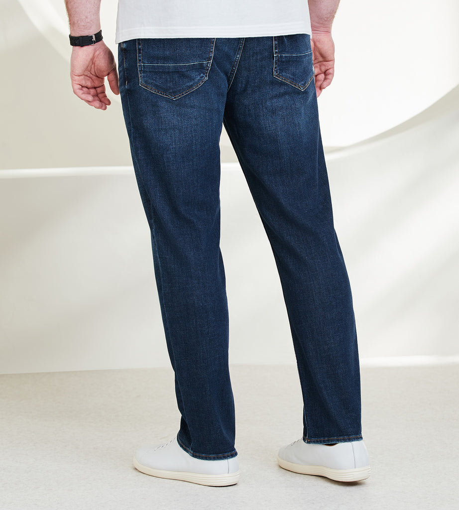 Machray Classic Fit Straight Leg Jeans | Silver | Mr. Big & Tall Men's ...