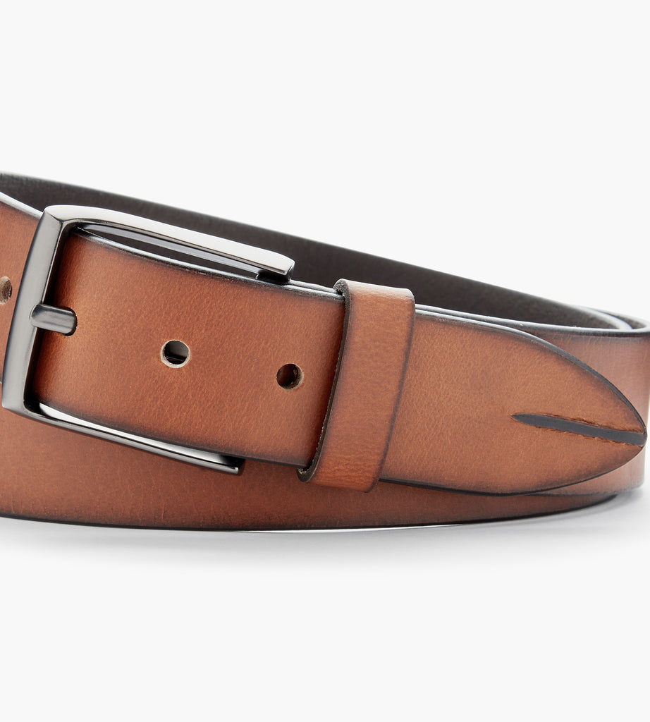 Heavy Weight Fancy Tip Leather Belt | Britches | Mr. Big & Tall Men's ...