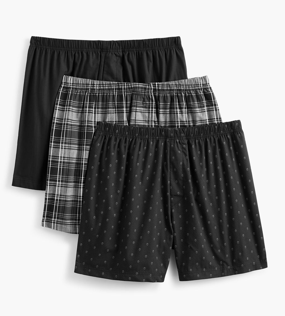 3-Pack Patterned Woven Boxers – Mr. Big & Tall