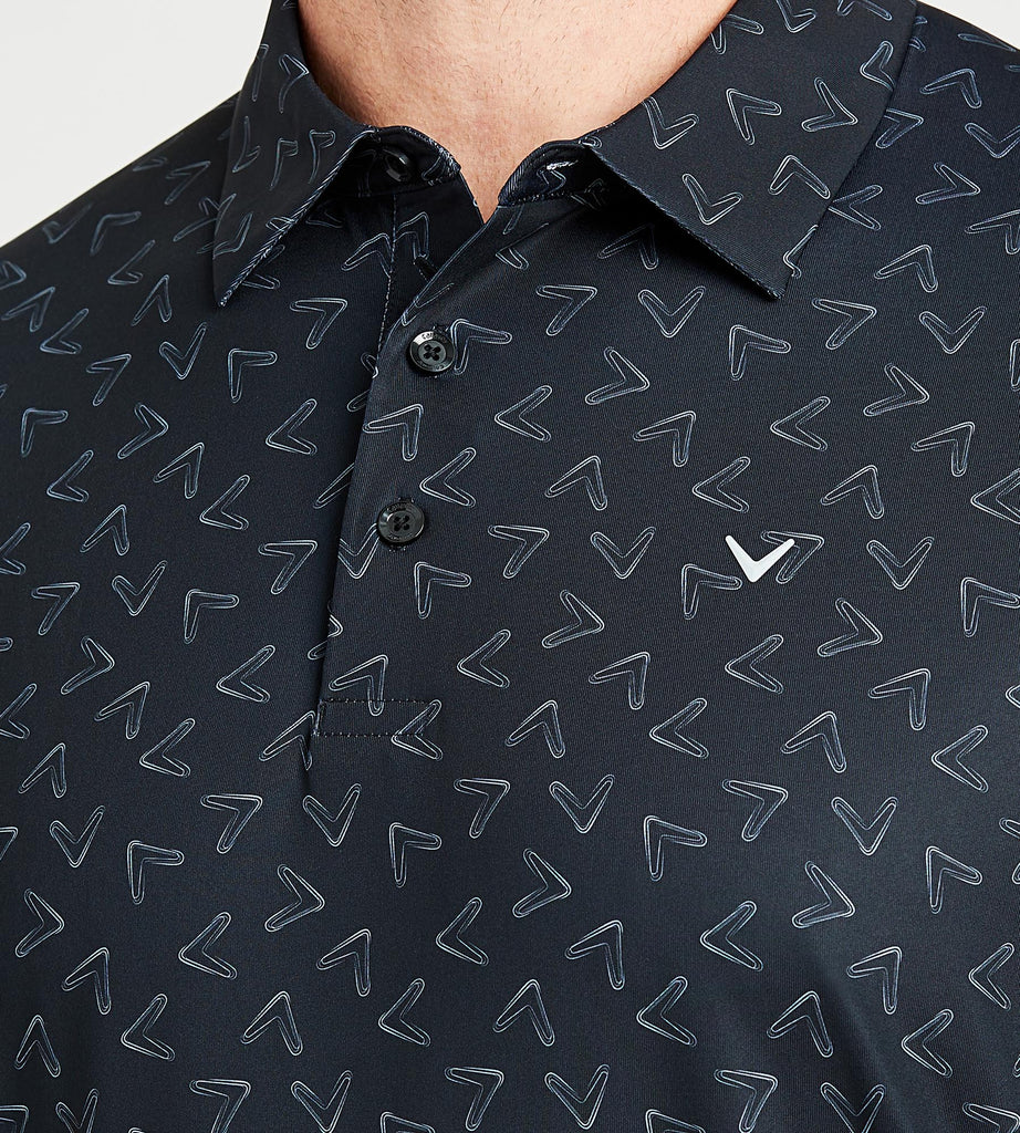 All Over Linear Chevron Printed Polo – Mr. Big & Tall
